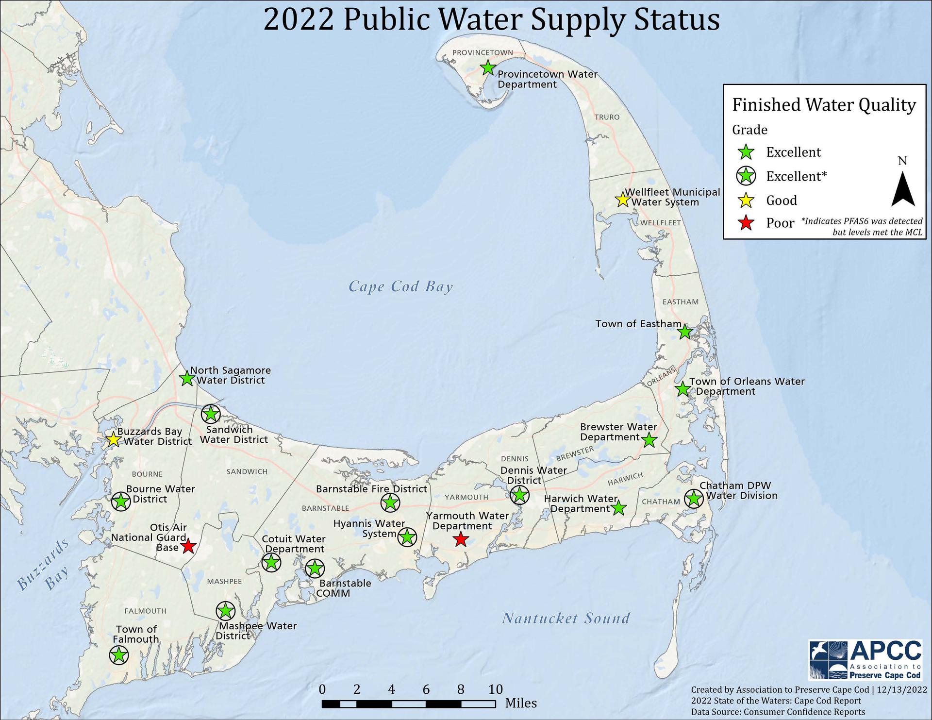 WCAI: Health of Cape Cod waters continues to decline: new report