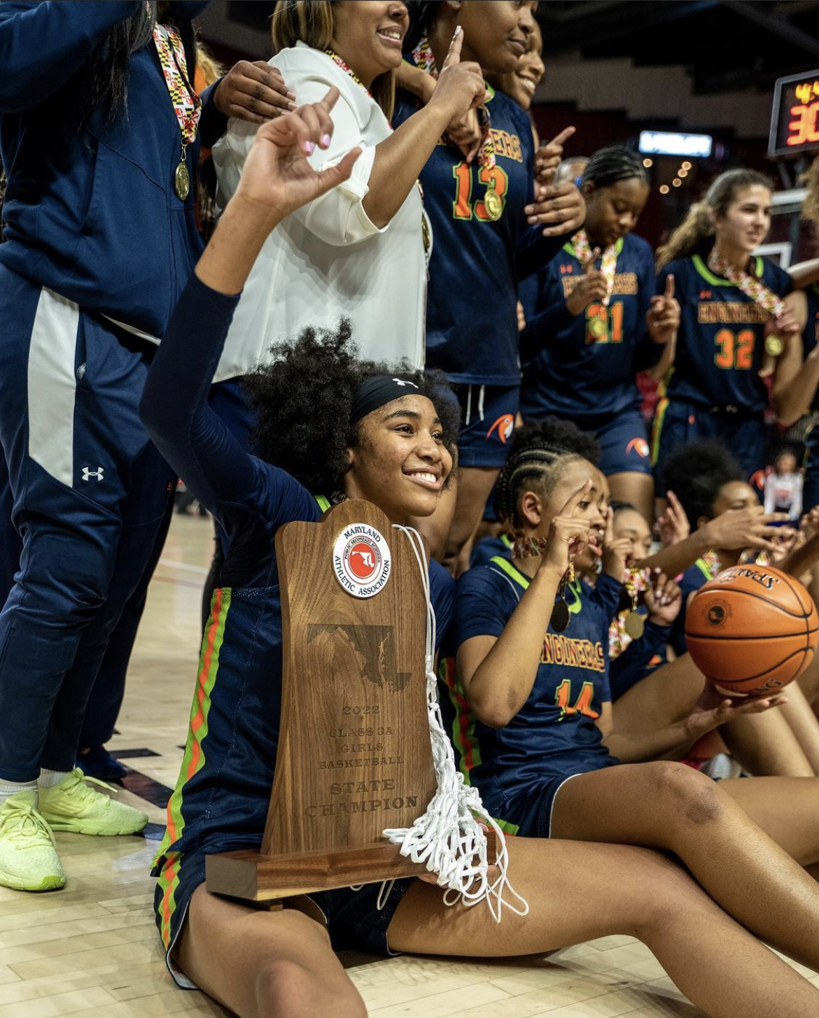 Rising Senior, Trinity Massenburg has committed to George Mason University. She’ll continue ...