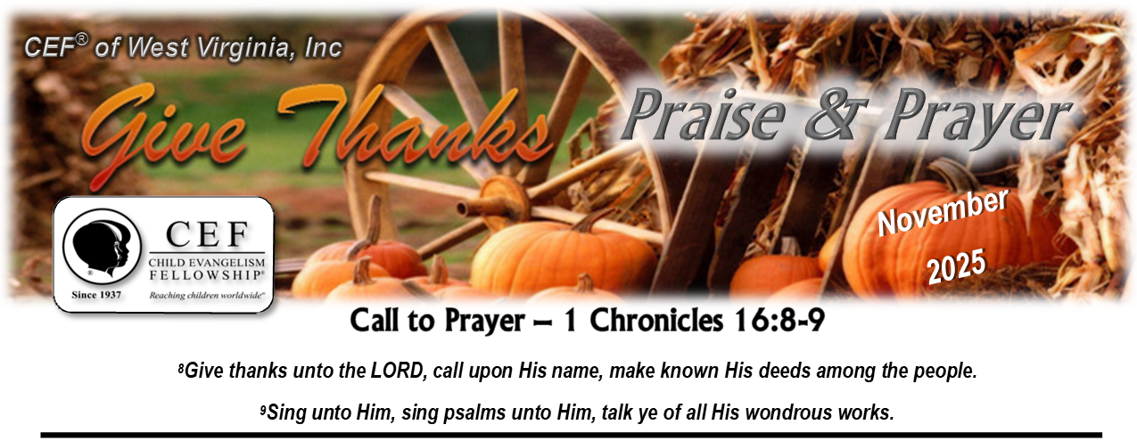 November 2025 – Child Evangelism Fellowship of West Virginia