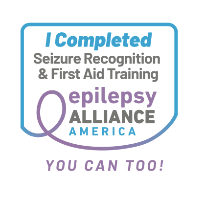 I completed seizure training graphic