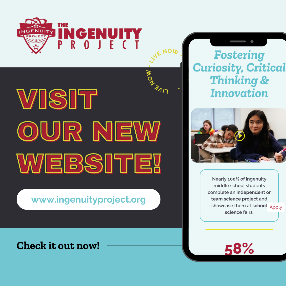 New Faces and Website | Ingenuity Project
