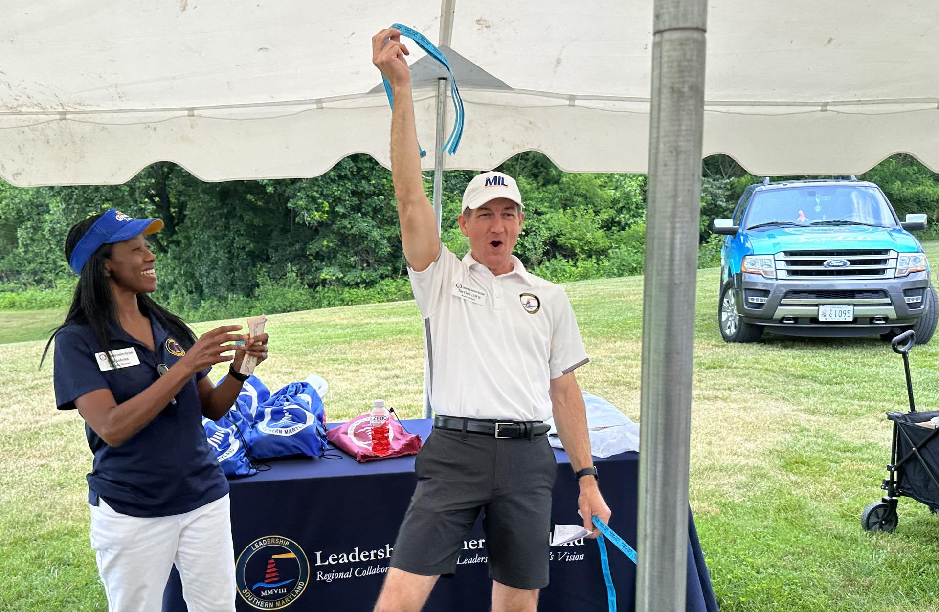 LSM Board President Tom Clark, LSM '18, is pumped at the 10th Annual ...