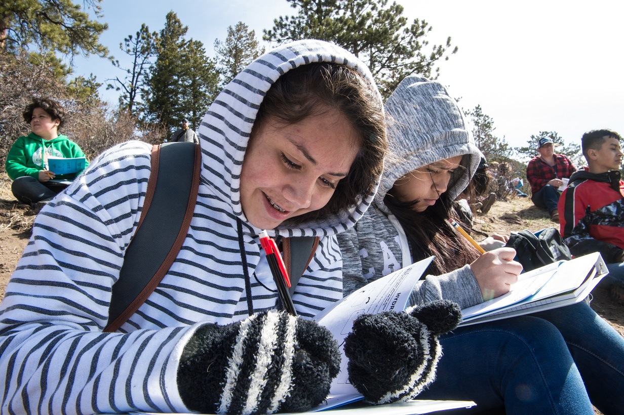 6th grade student at Mt. Evans Outdoor Lab School.